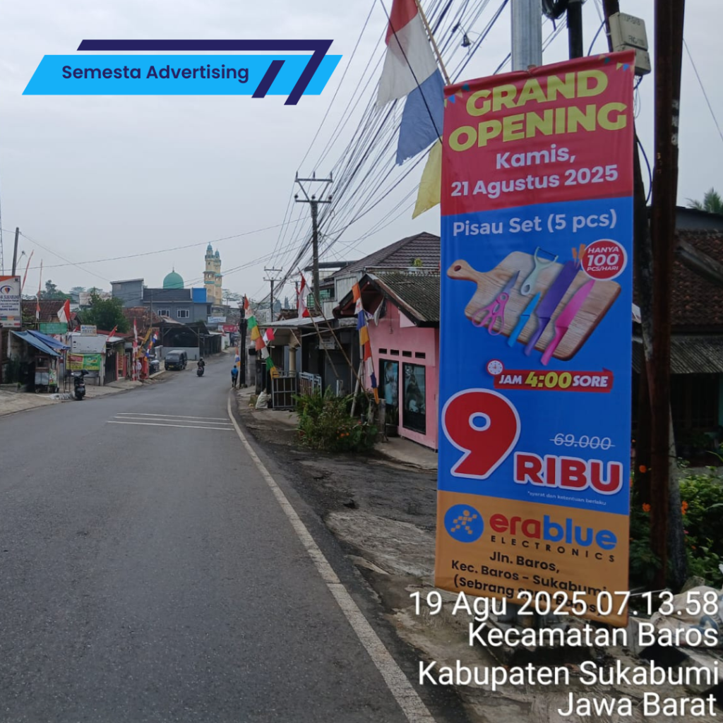 Pasang T Banner Sukabumi - Semesta Advertising